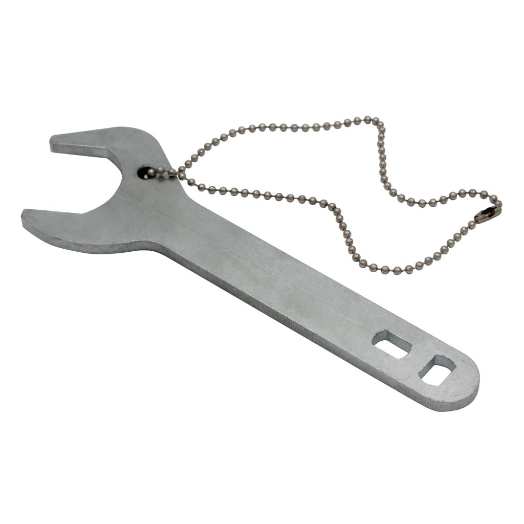 RES031M Metal Wrench with Chain for Post Valve Oxygen Cylinders and CGA ...