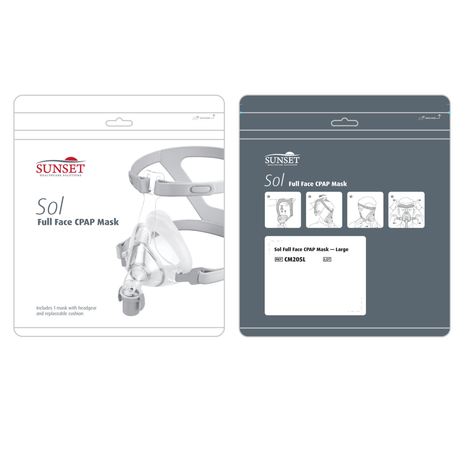 CM005 – Sunset Deluxe Full Face CPAP Mask – Sunset Healthcare Solutions