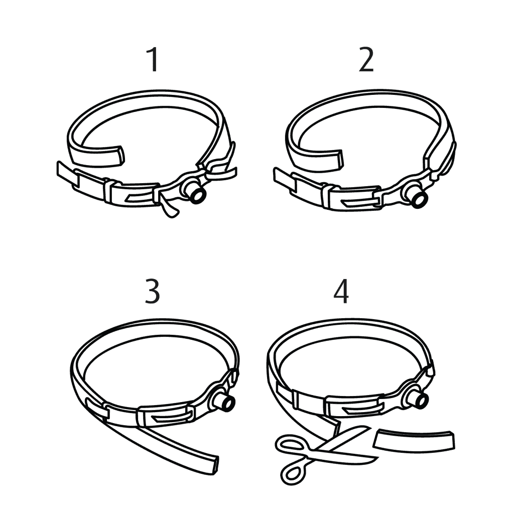 RES030 Two Piece Trach Ties - Sunset Healthcare Solutions